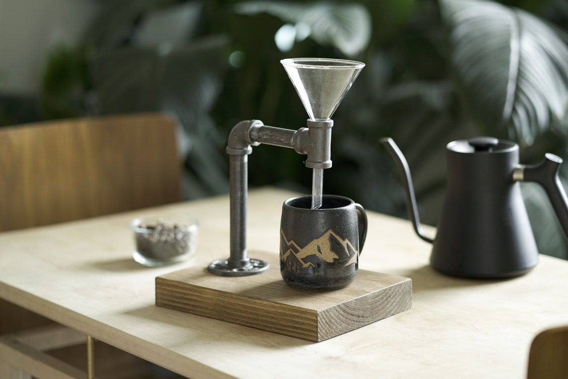 Industrial Coffee Iron Pipe Pour Over Coffee Maker - Etsy