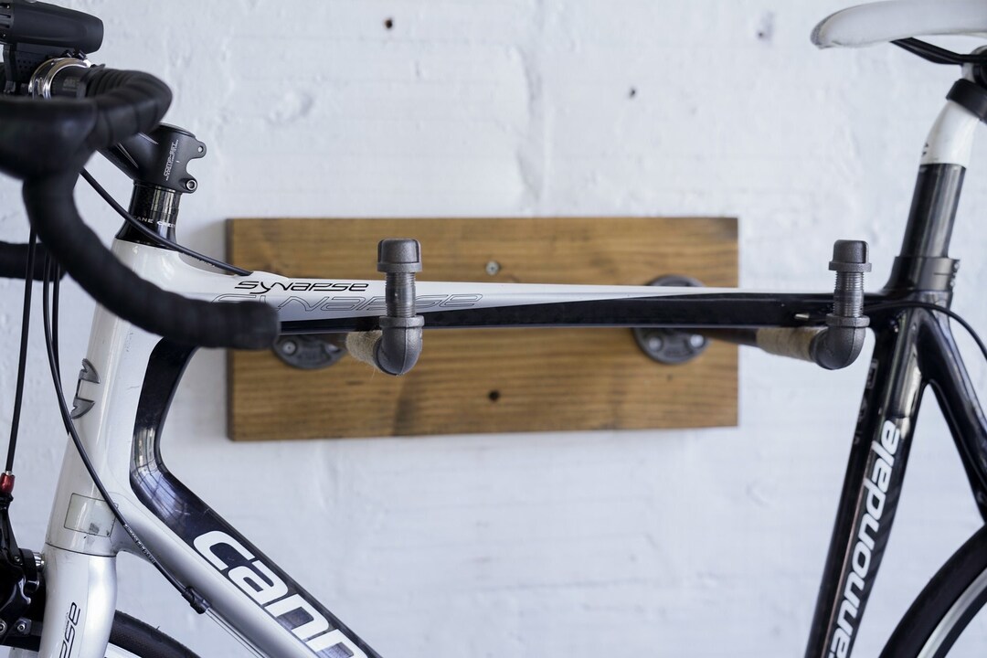 Burlap Pipe Bicycle Rack Bike Display Industrial Rustic - Etsy