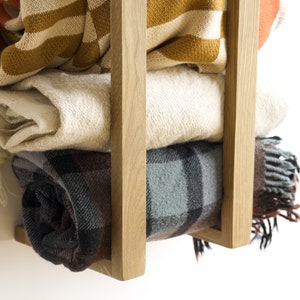 Blanket Floating Wall Rack Display // FREE SHIPPING // Modern ...