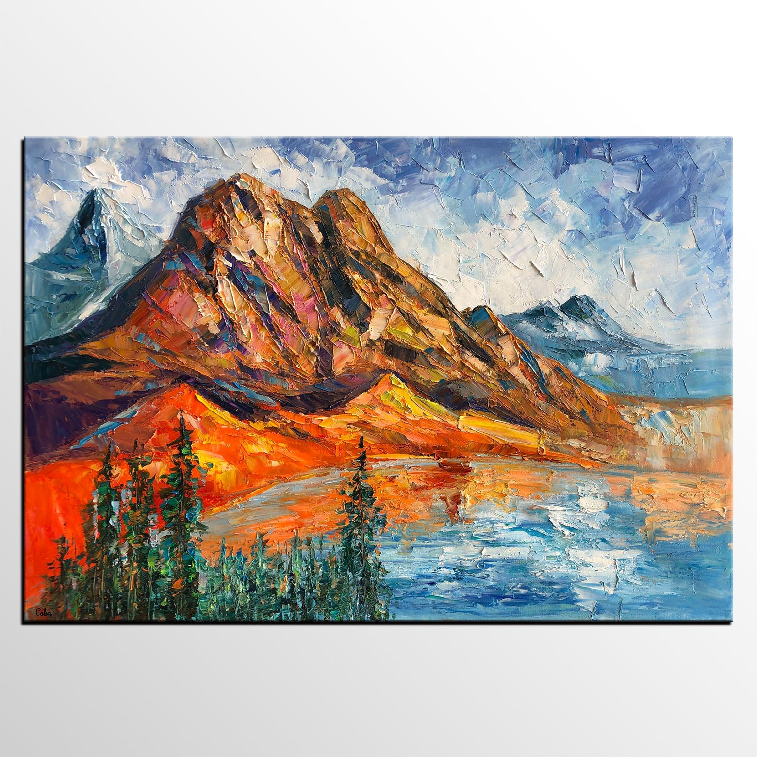 Abstract Landscape Paintings On Canvas