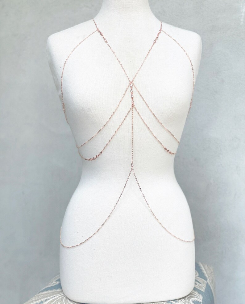 Body Chain, Belly Chan, Body Jewelry, Crystal Body Chain, - Etsy