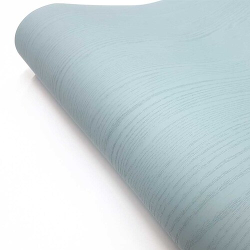 Matte Deep Turquoise Wallpaper Painted Look Wood Grain Self - Etsy