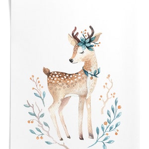 Watercolors Woodland Animals Poster Prints Set of 6 Wall - Etsy