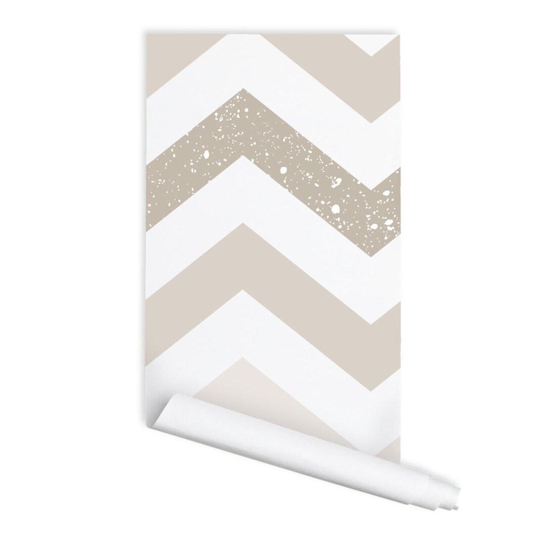 Chevron Pattern 02 Peel & Stick Repositionable Fabric Wallpaper - Etsy