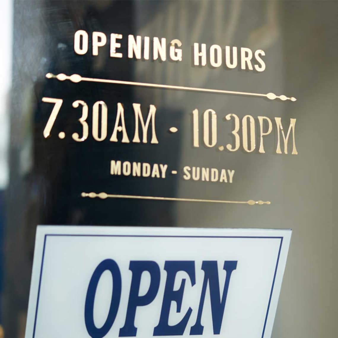 Custom Store Hours Decal Door Decal Small Business - Etsy