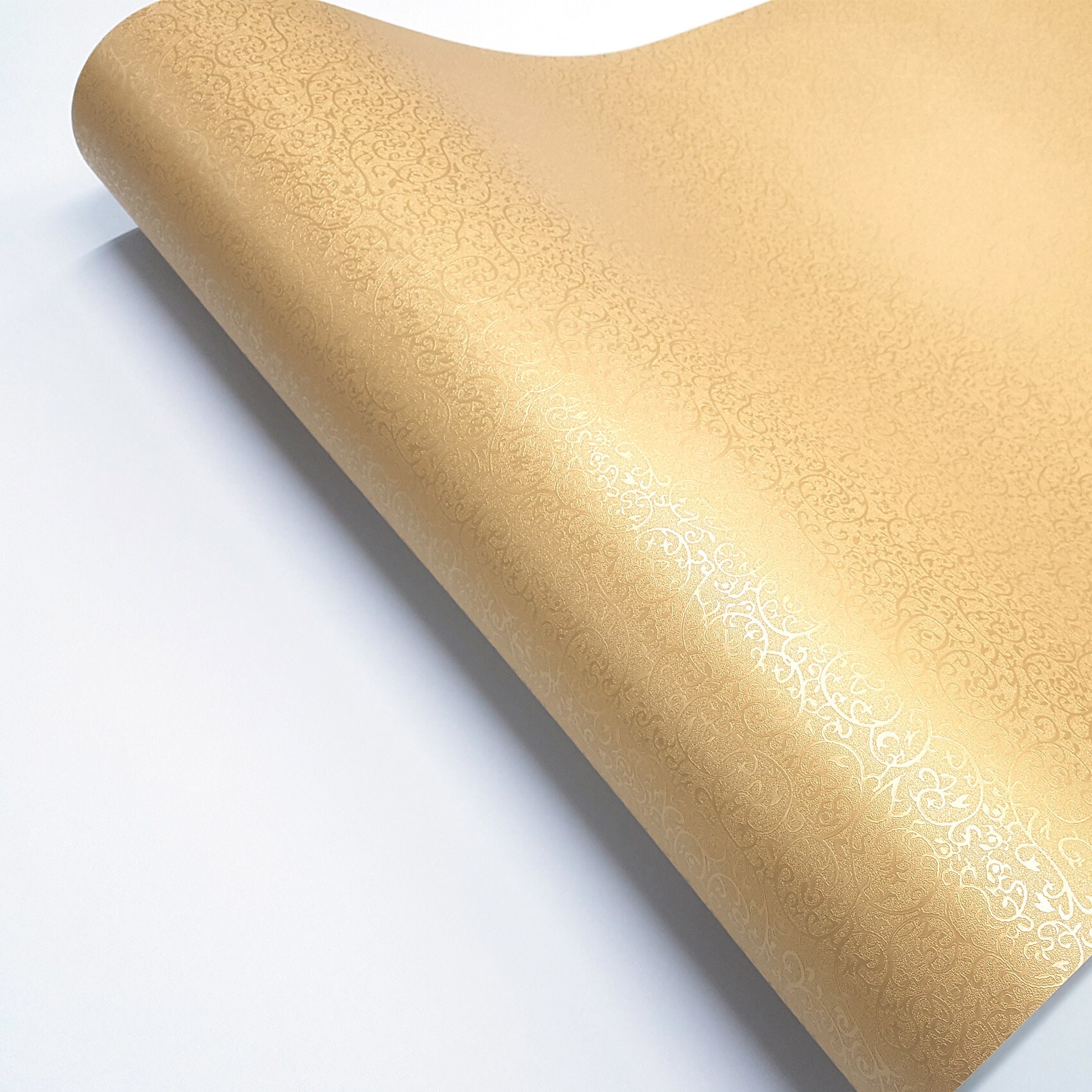 Metal Look Adhesive Metallic Shelf Liner Paper Gold Wallpaper - Etsy