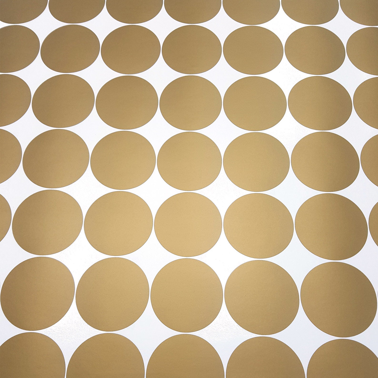 Gold Metallic Wall Vinyl Decal Dots 2inch 216 Decals Peel - Etsy