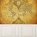 Wall Mural Grunge Old Map of the World Peel and Stick - Etsy