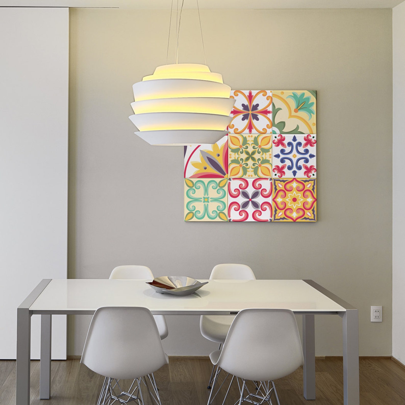Italian Tiles Stickers Pack of 9 Tiles Tile Decals Art for Walls ...