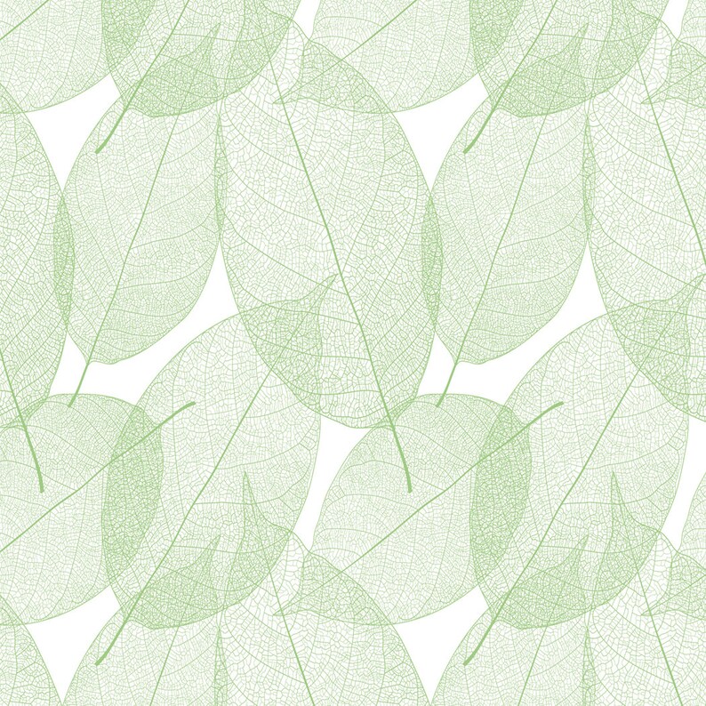 Leaf Pattern Sora Self Adhesive Peel & Stick Repositionable - Etsy