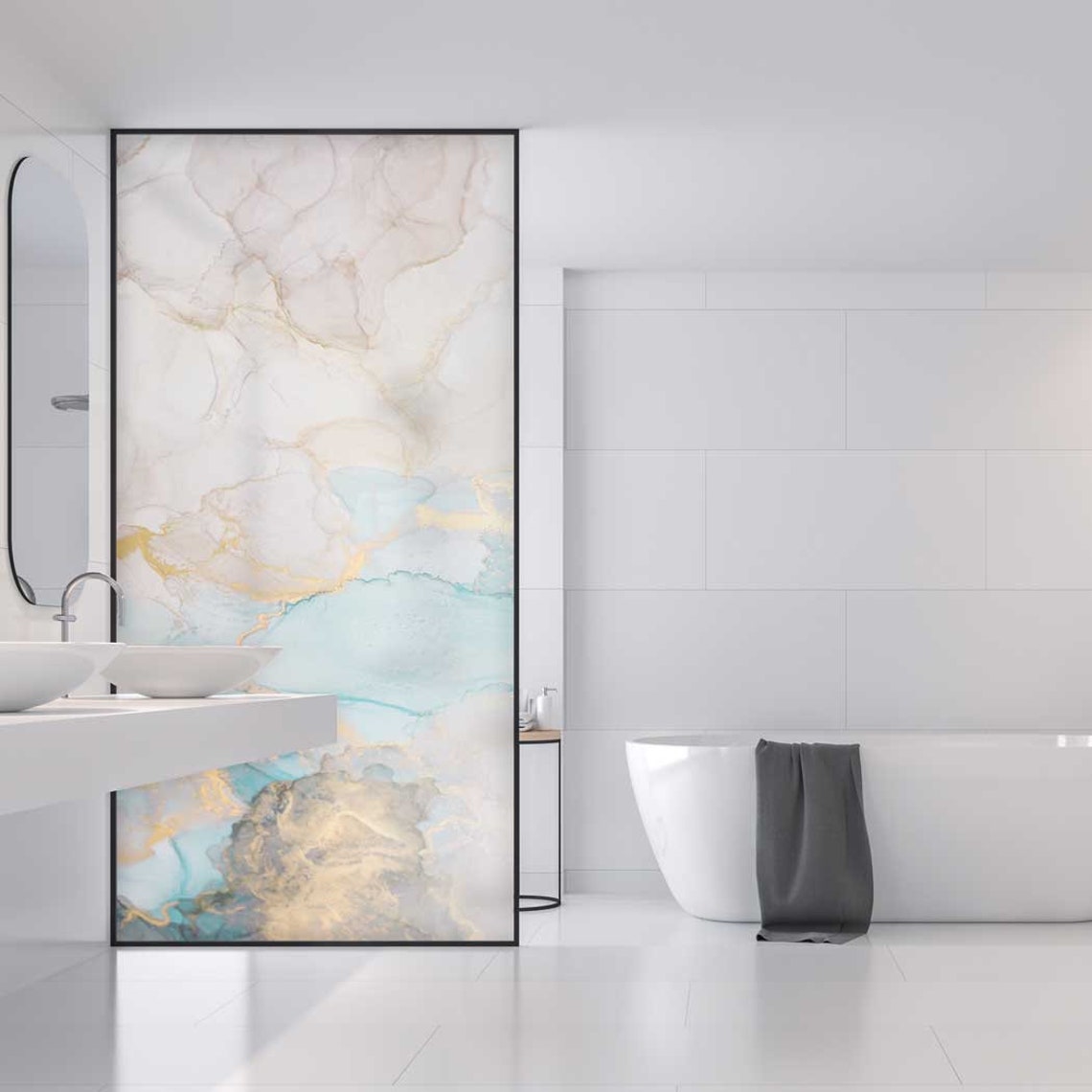 Decorative Static Cling Window Film Printed on Frosted Glass - Etsy