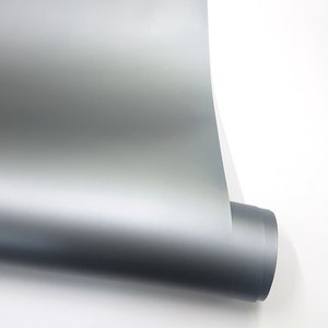 Matte Metallic Silver Adhesive Vinyl Wrap Roll - Etsy