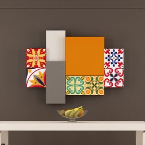 Italian Tiles Stickers Pack of 9 Tiles Tile Decals Art for Walls ...