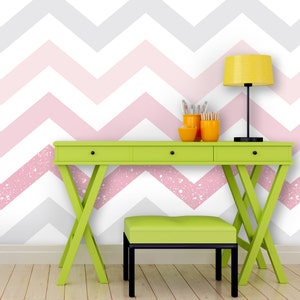 Chevron Pattern 01 Peel & Stick Repositionable Fabric Wallpaper - Etsy