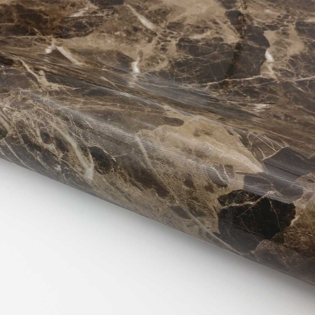 Marble Interior Film Self Adhesive Dark Brown Glossy - Etsy