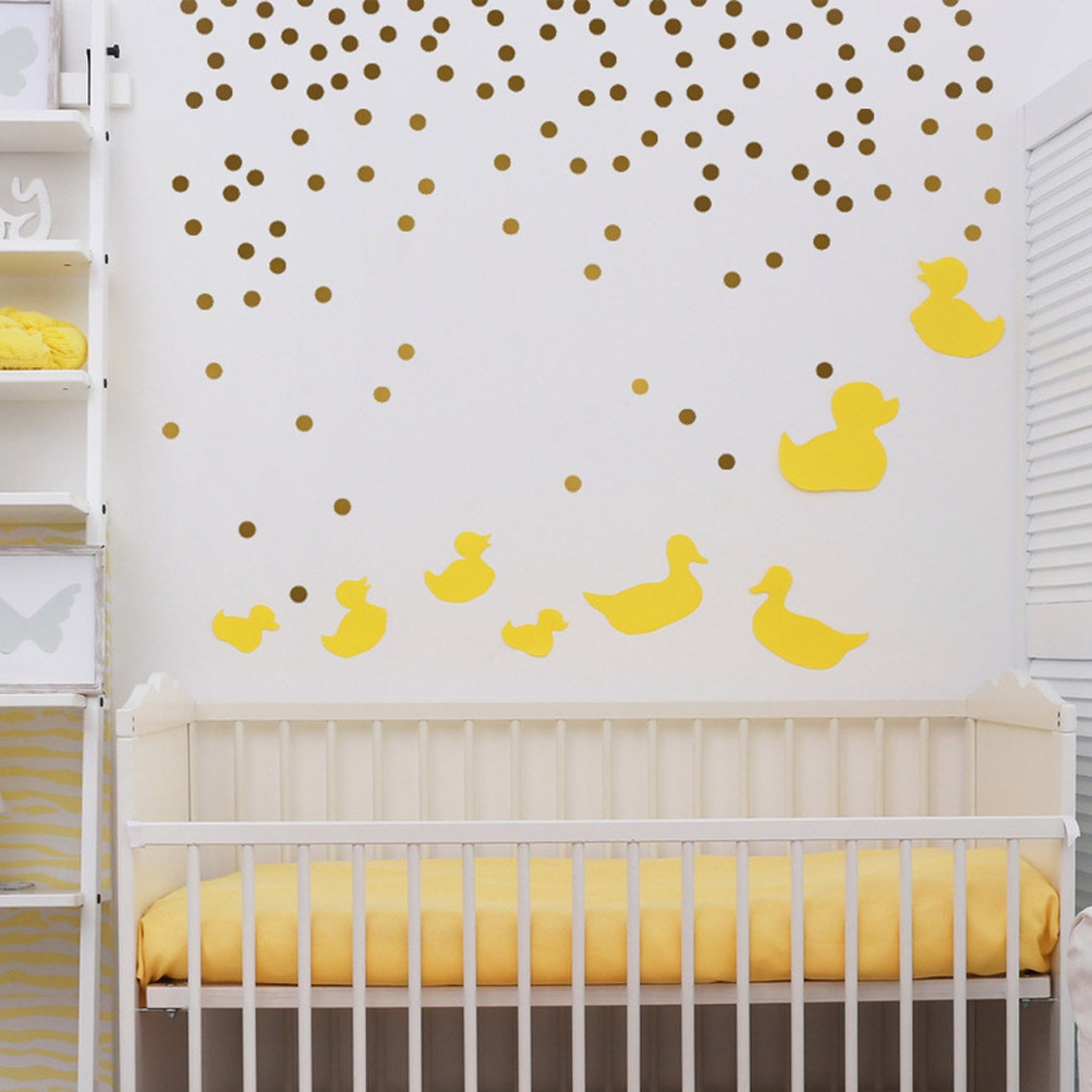 Gold Metallic Wall Vinyl Decal Dots 2inch 216 Decals Peel - Etsy