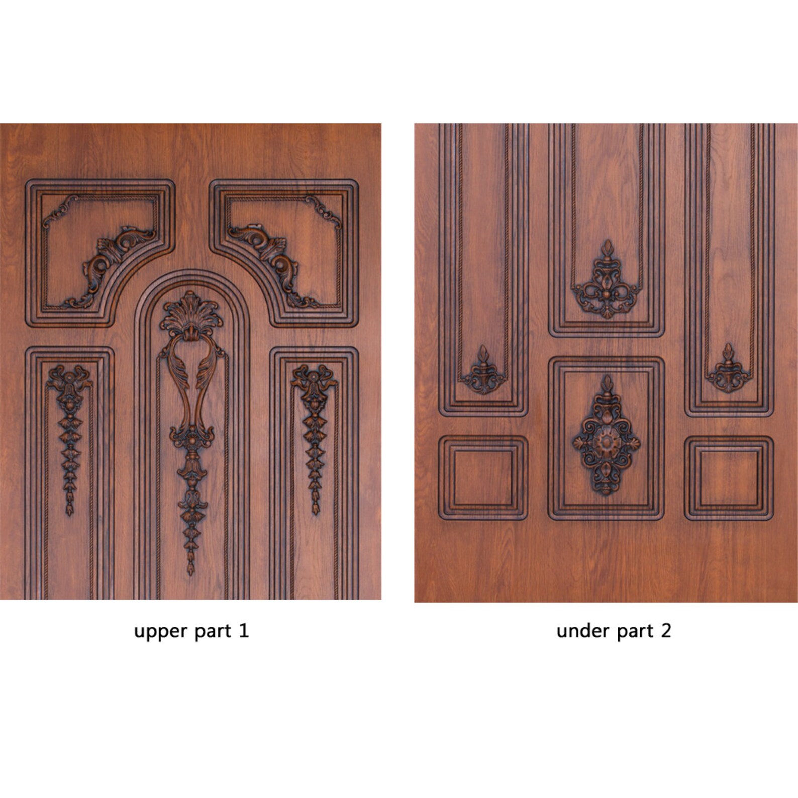 Door Wall Sticker Brown Wooden Door Self Adhesive Peel & | Etsy
