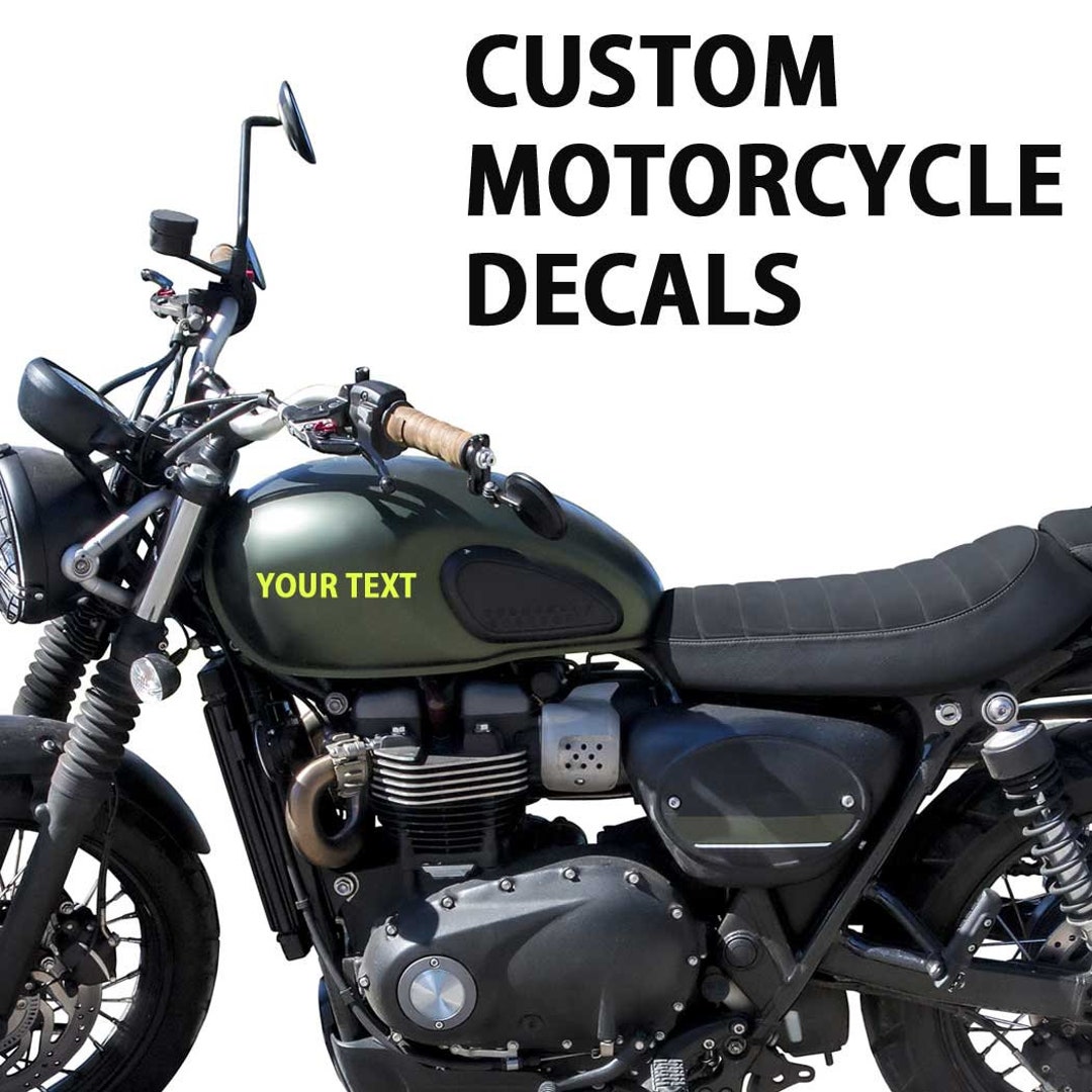Personalized Motorcycle Frame Decal Custom Motorcycle Decals Bike ...