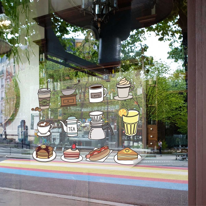 Custom Window Static Cling Decals Static Cling Signs Storefront Static ...