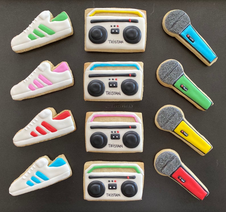 80's 90's HIP HOP Inspired Vanilla Sugar Cookies 12-1 - Etsy