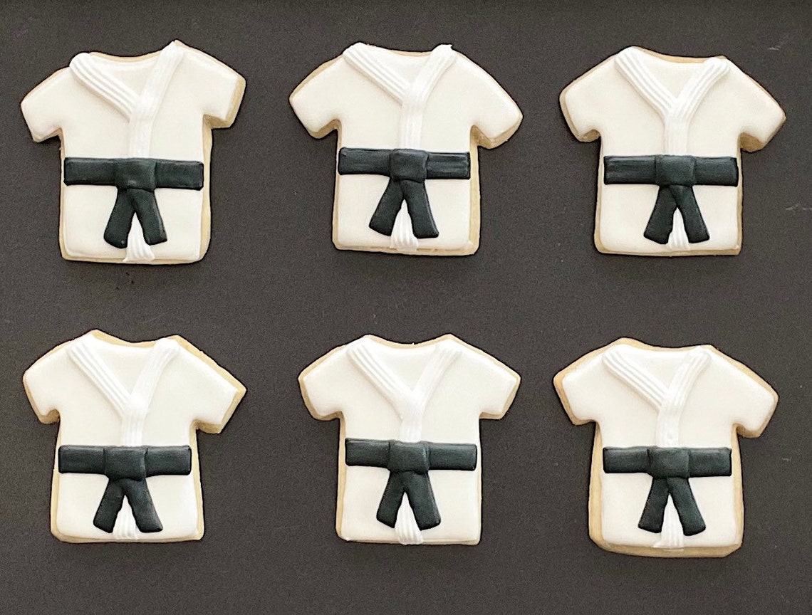 12 KARATE MARTIAL ARTS Inspired Themed Vanilla Sugar Cookies | Etsy
