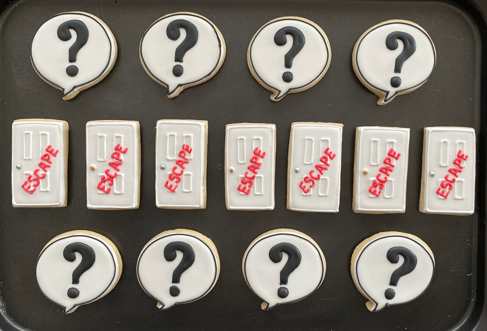 ESCAPE MYSTERY ROOM X12 Theme Cookies Customized Party. Clue - Etsy