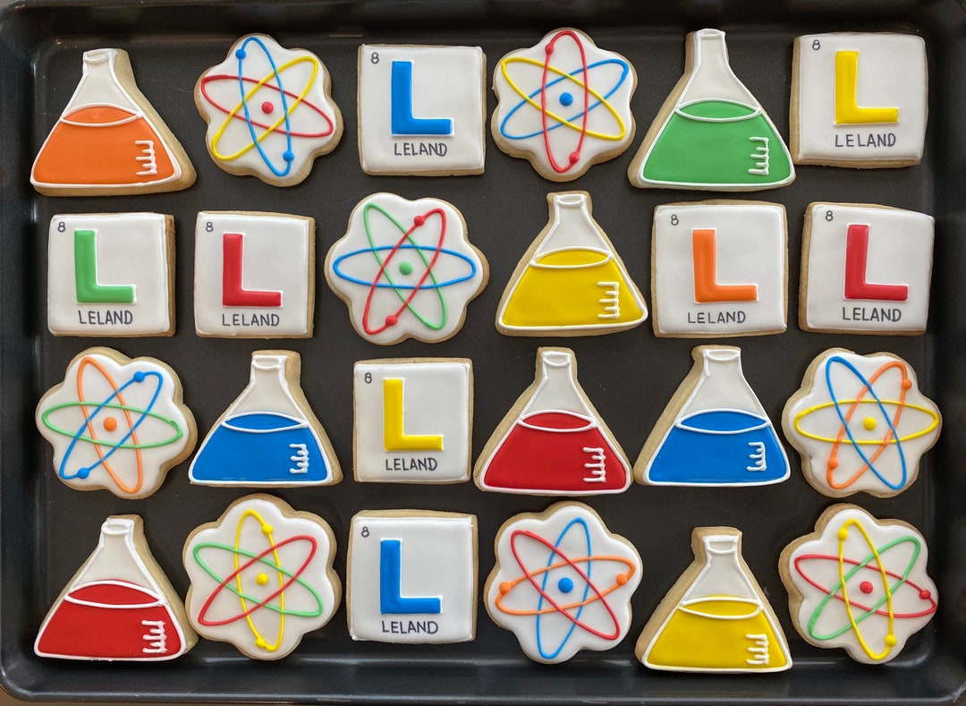 Science Theme Sugar Cookies: Lab, Chemistry, Retirement Party - Etsy
