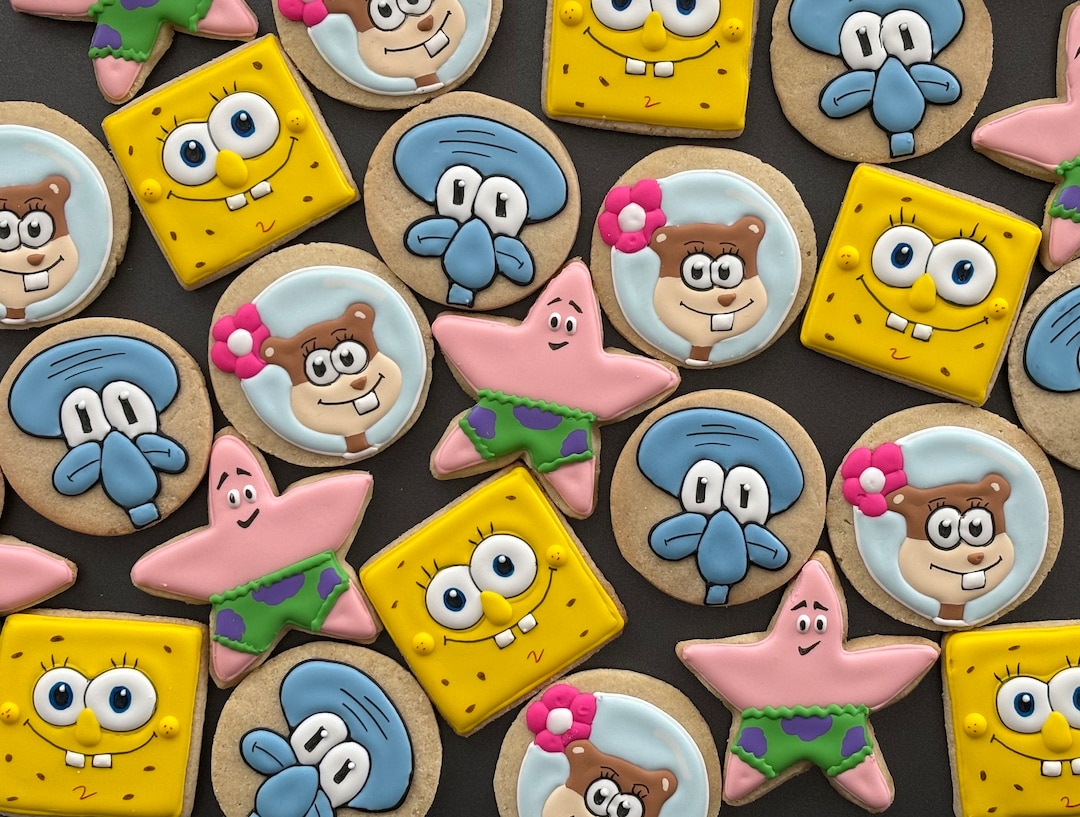 SPONGE X12 Vanilla Sugar Inspired Cookies - Birthday Party - Under the ...