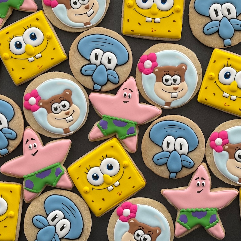 Spongebob Cookies - Etsy