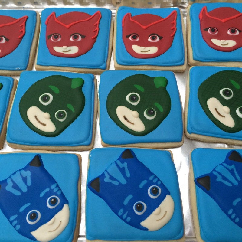 Pj Mask Cookies - Etsy