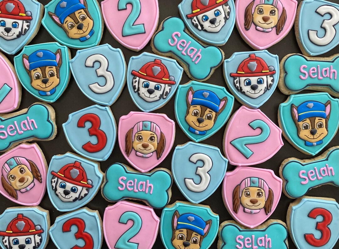 DOG X12 Inspired Vanilla Sugar Cookies - Custom Decorated - Birthday ...