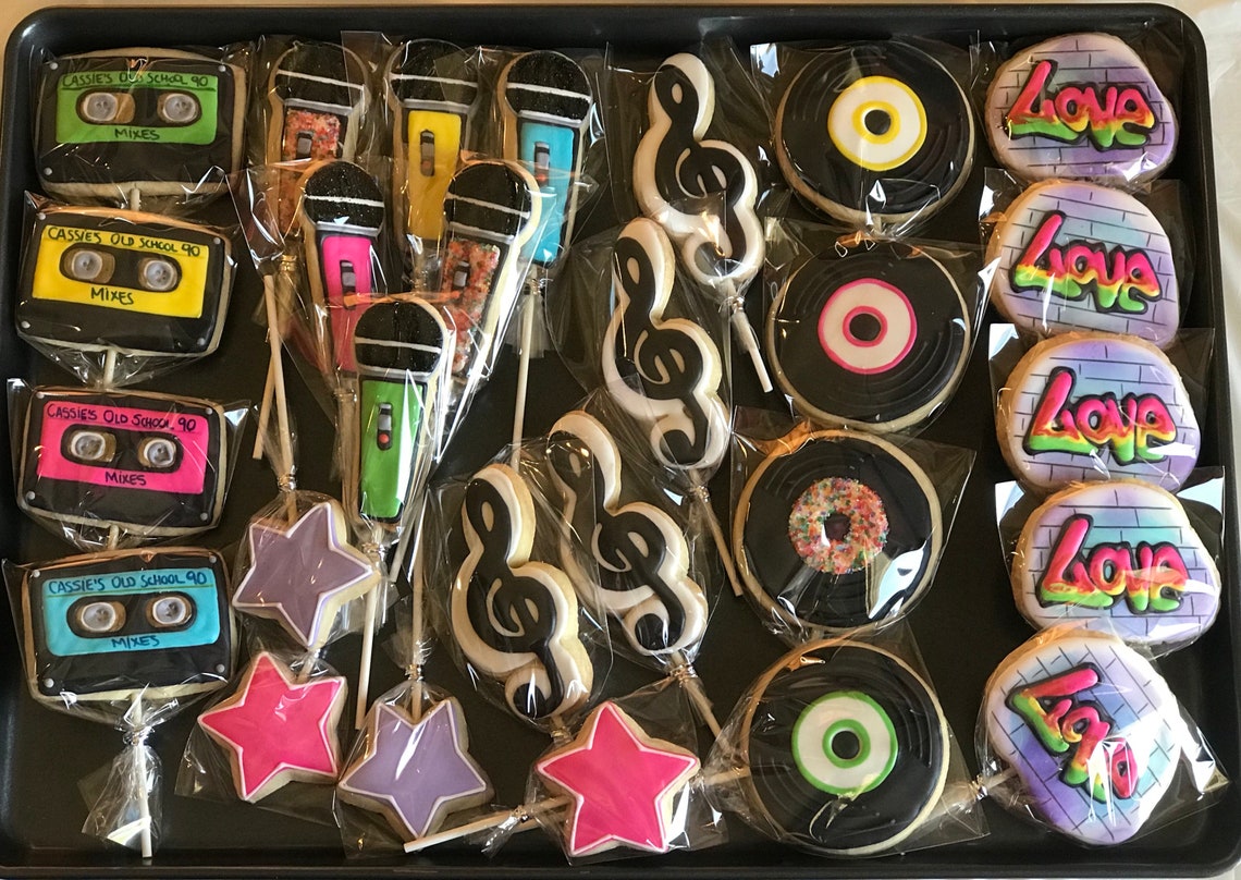 80's 90's Colorful HIP HOP BOUQUET Style Cookies on - Etsy