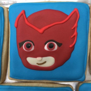 SUPERHEROES X12 Inspired Cookies - Pj Mask Cutest Preschool Superheroes ...