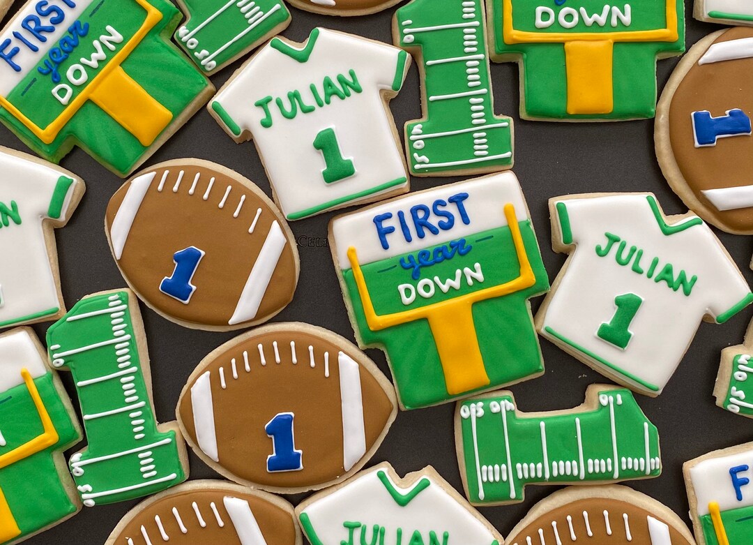 TOUCHDOWN Superbowl SPORTS X12 Theme Cookies FOOTBALL touchdown ...