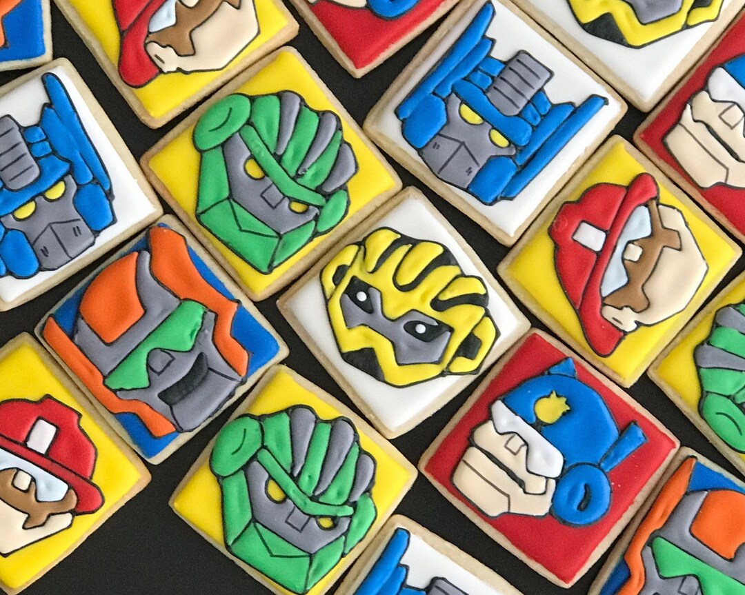 ROBOT Cookies X12 Inspired Themed Vanilla Sugar Cookies - Boy or Girl ...