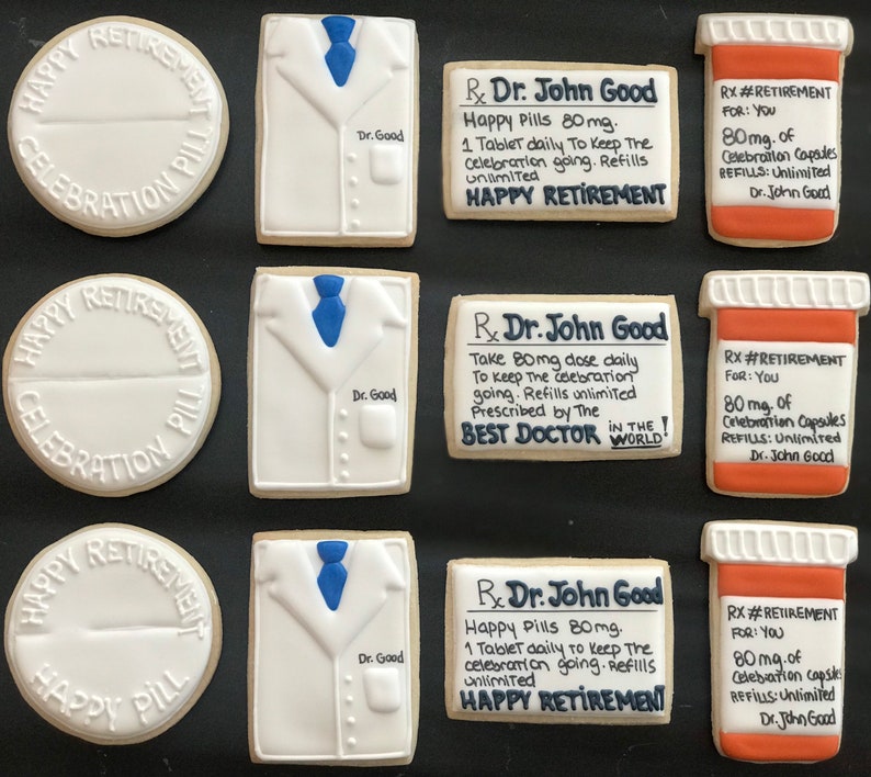 Medical Theme Sugar Cookies: Doctor, Nurse, Lab (x12) - Etsy