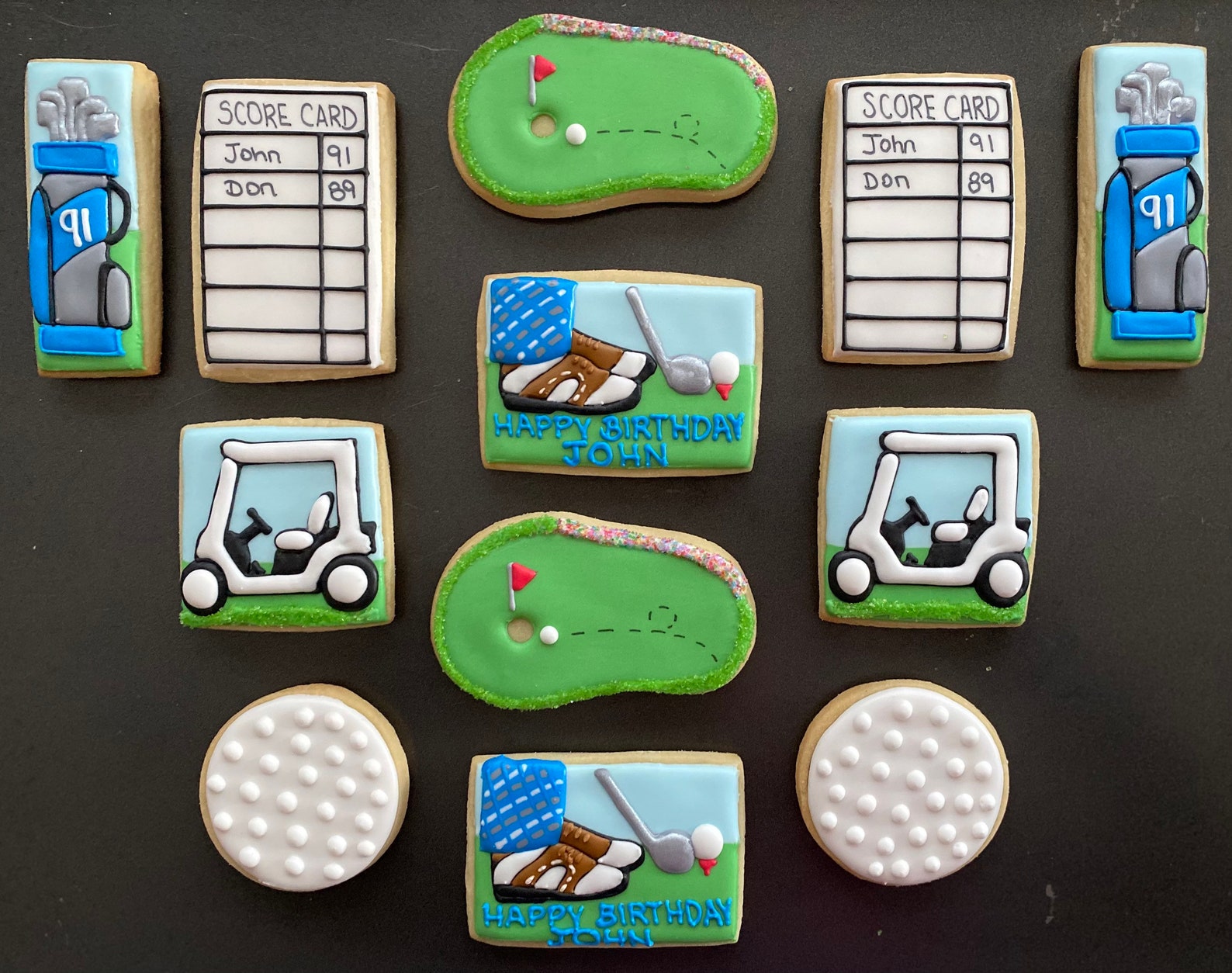 GOLF SPORTS GOLFING x12 theme cookies | Etsy
