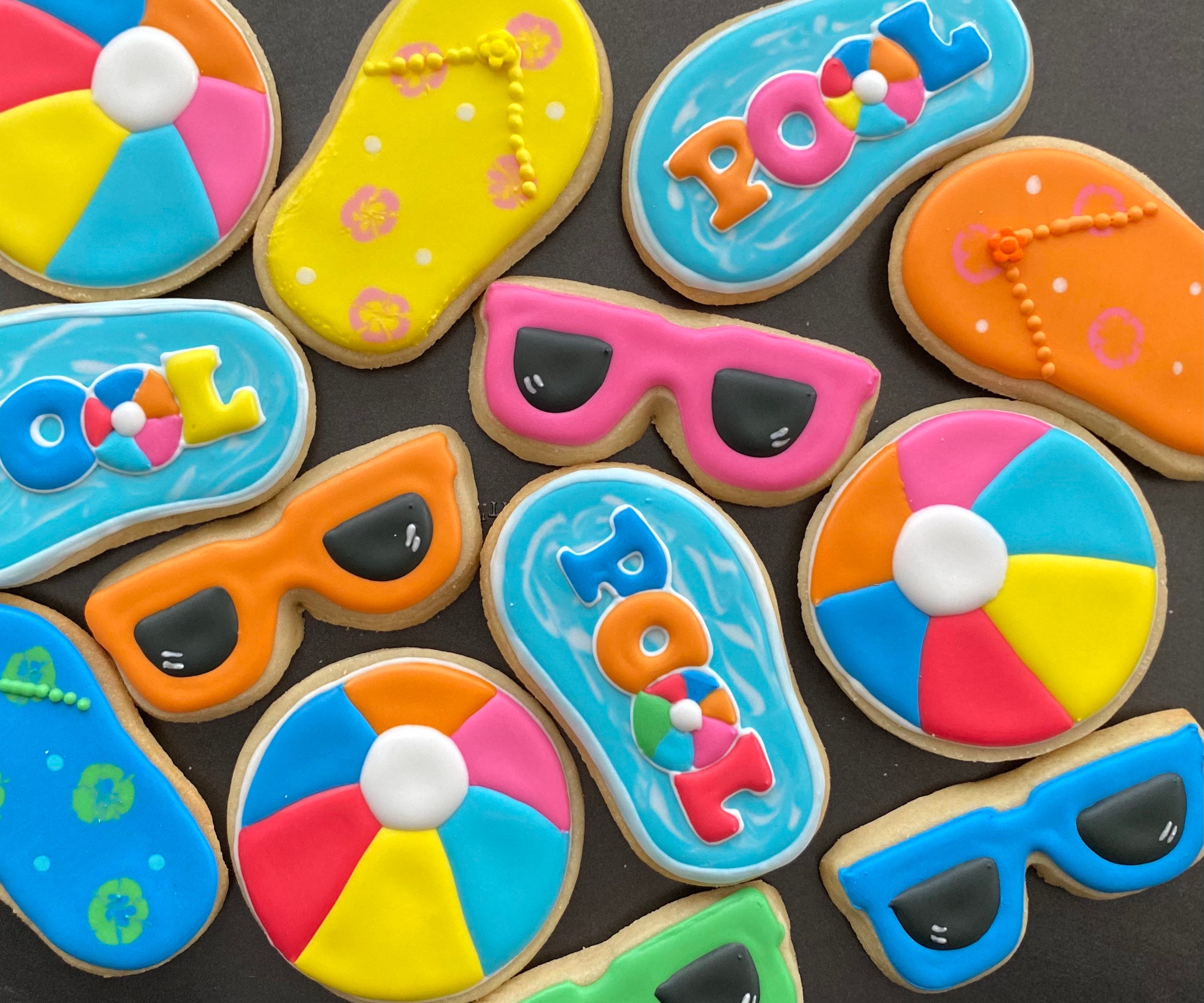 Pool Party Sugar Cookie