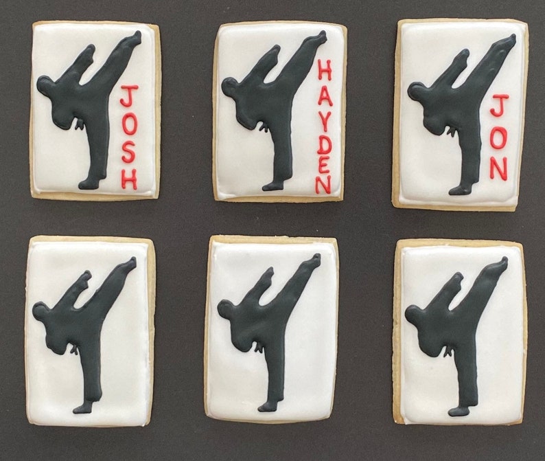 12 KARATE MARTIAL ARTS Inspired Themed Vanilla Sugar Cookies - Etsy
