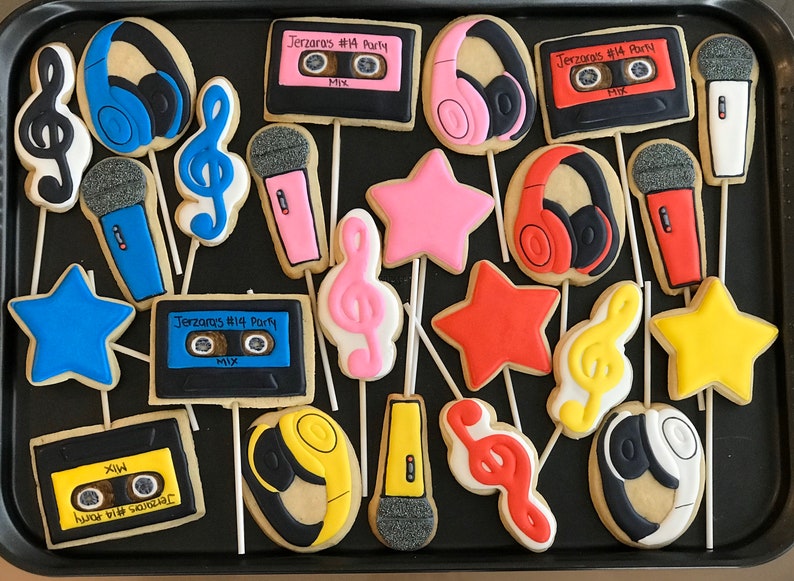 80's 90's colorful HIP HOP BOUQUET style cookies on | Etsy