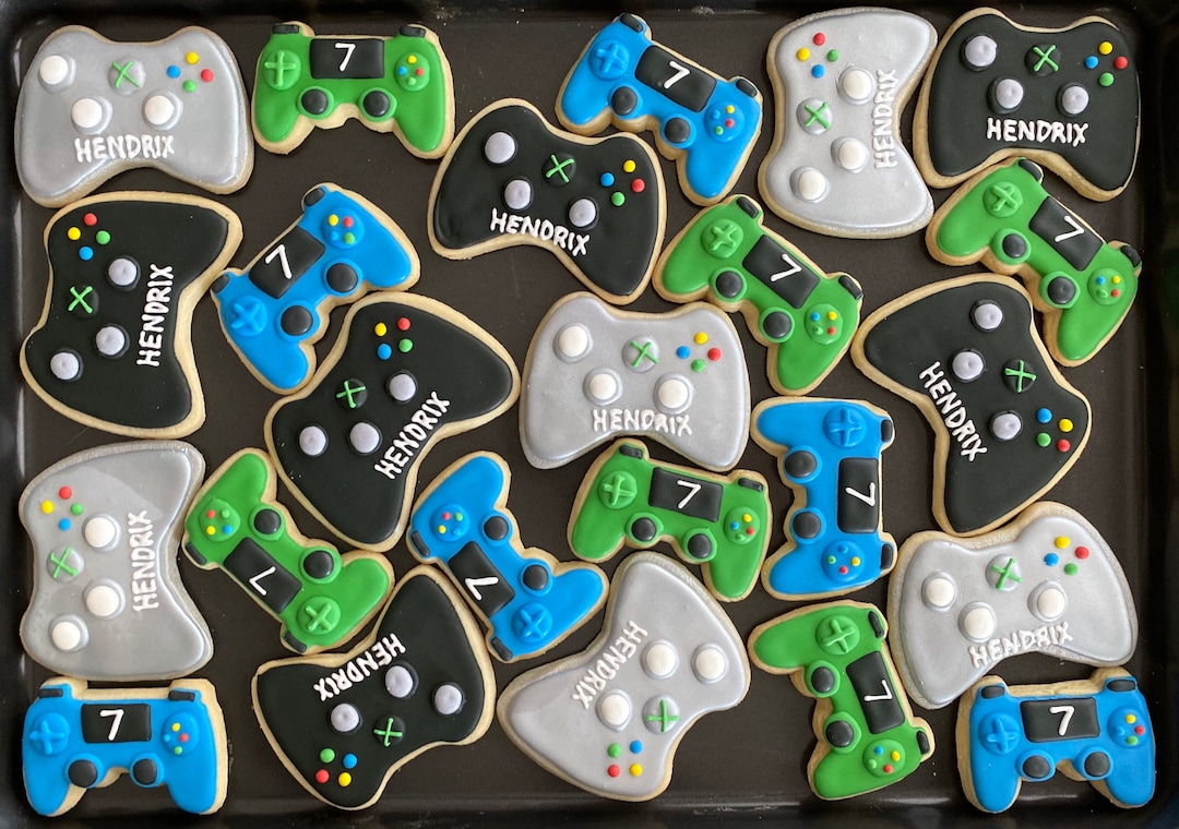 Video Game Controller Cookies: Xbox/ps4 Birthday Party Favors (set of ...