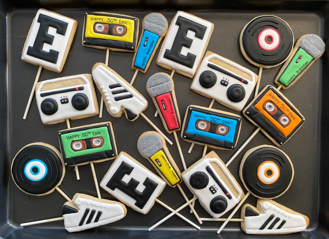 80's 90's Colorful HIP HOP BOUQUET Style Cookies on - Etsy