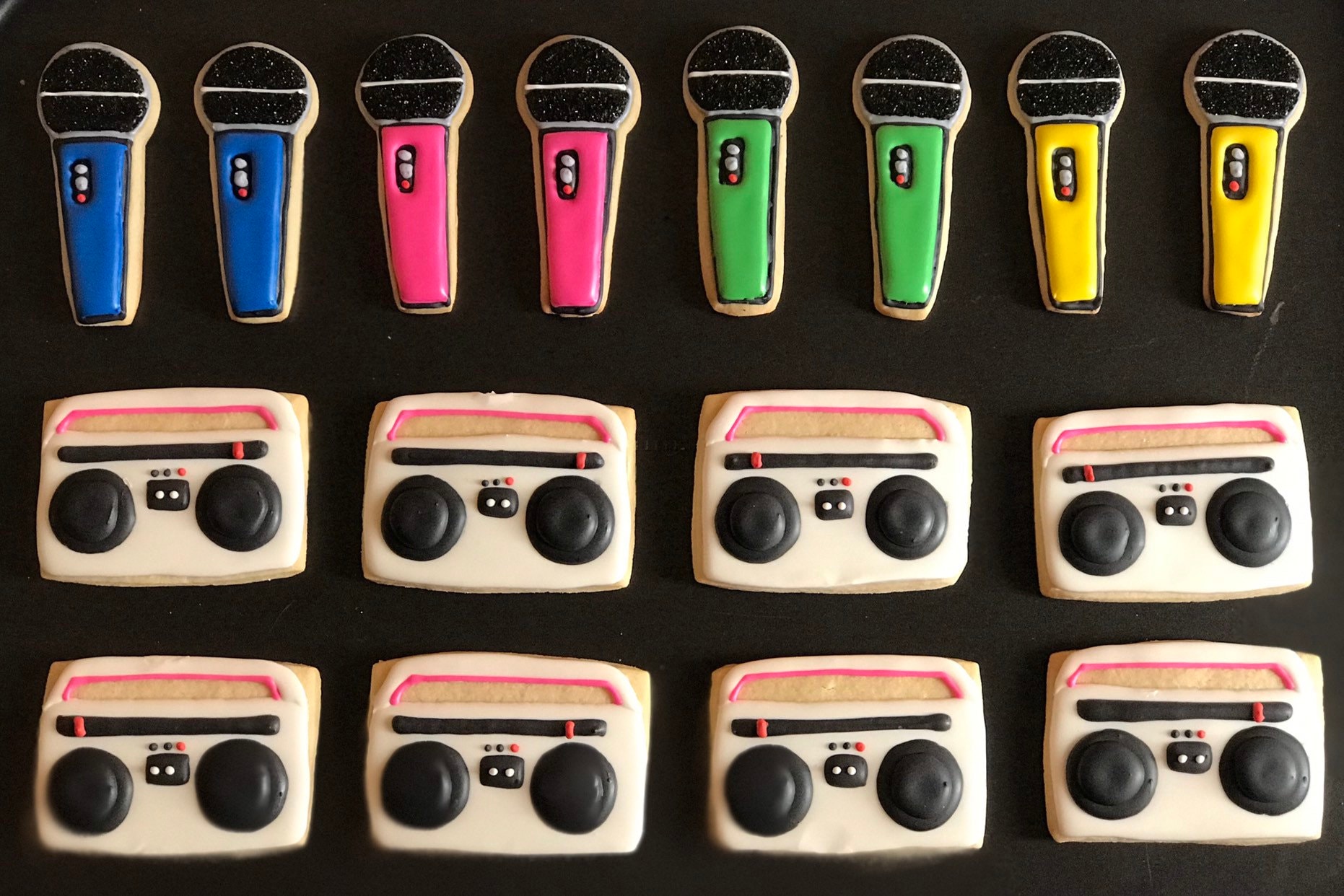 80's 90's HIP HOP inspired vanilla sugar cookies 12-1 | Etsy