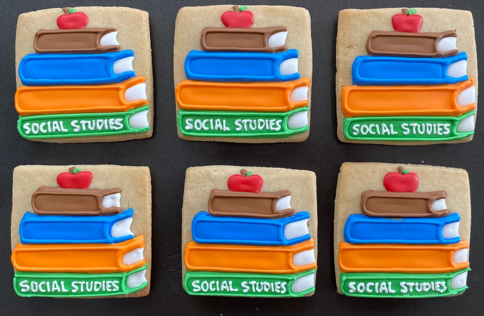 12 TEACHER Appreciation School Themed Cookies SOCIAL STUDIES Math Any ...