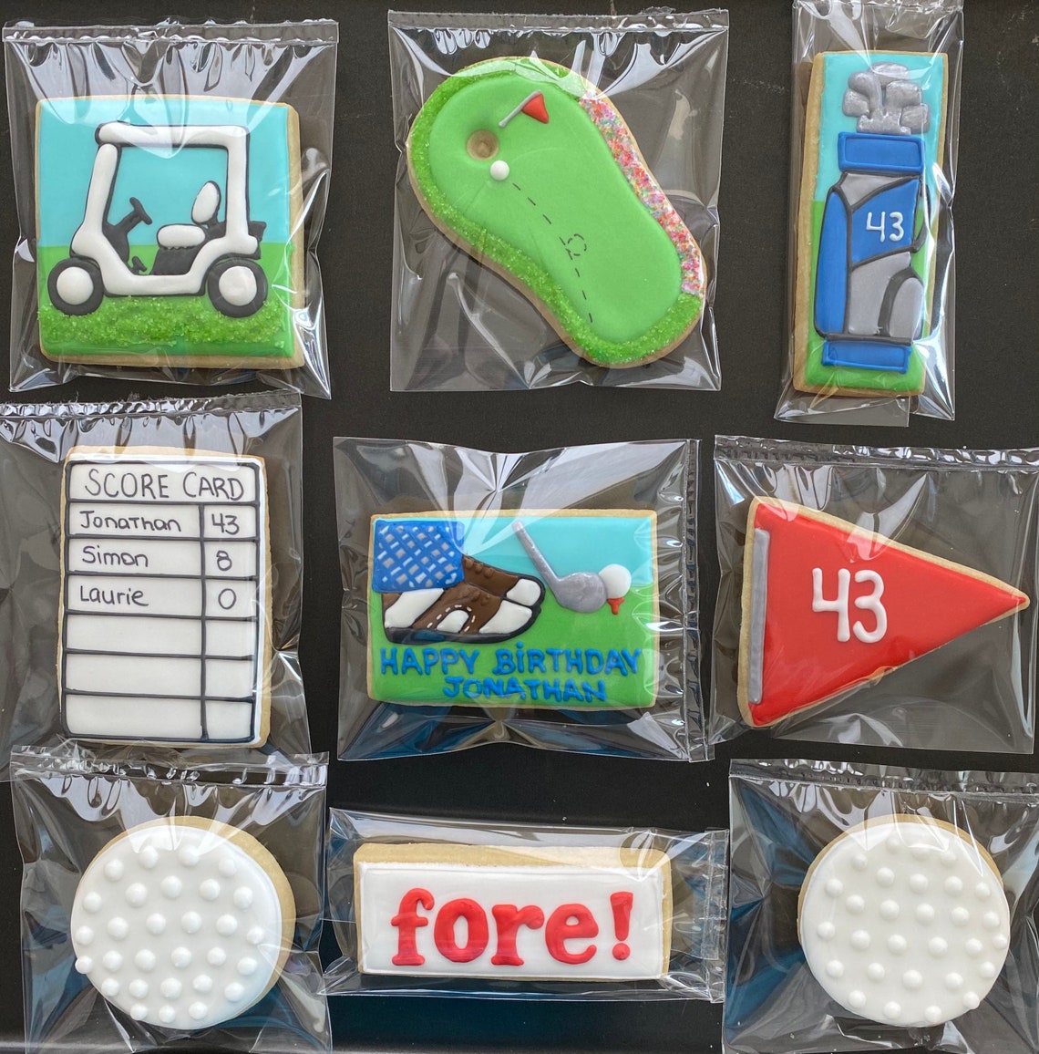 GOLF SPORTS GOLFING x12 theme cookies | Etsy