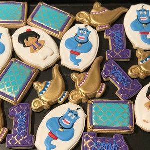 Genie Theme Sugar Cookies, Arabian Night Party Favors (set of 12) - Etsy