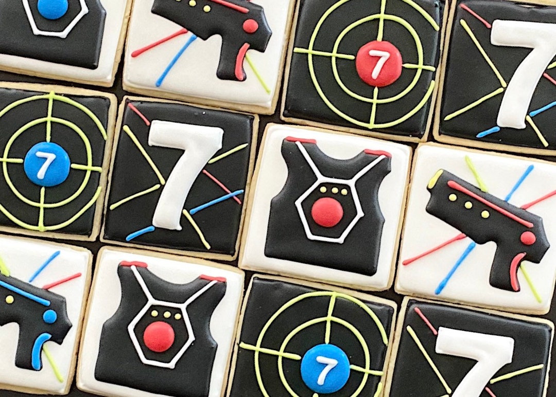 LASER TAG X12 Videogame Remote Control or PAINTBALL Inspired Cookies ...