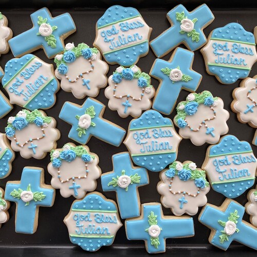 Baptism Cookies / Christening Cookies - Etsy