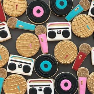 80's Hip Hop Sugar Cookies: Retro Party Favors - Etsy