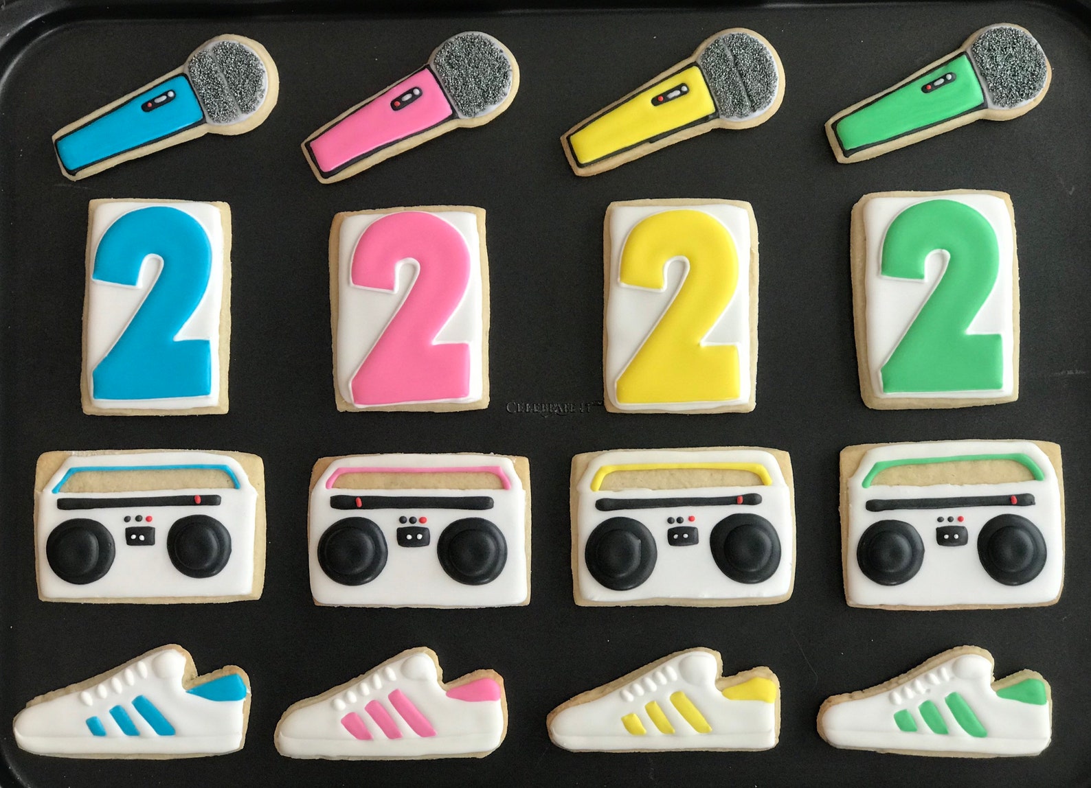 80's Hip Hop Sugar Cookies: Retro Party Favors - Etsy